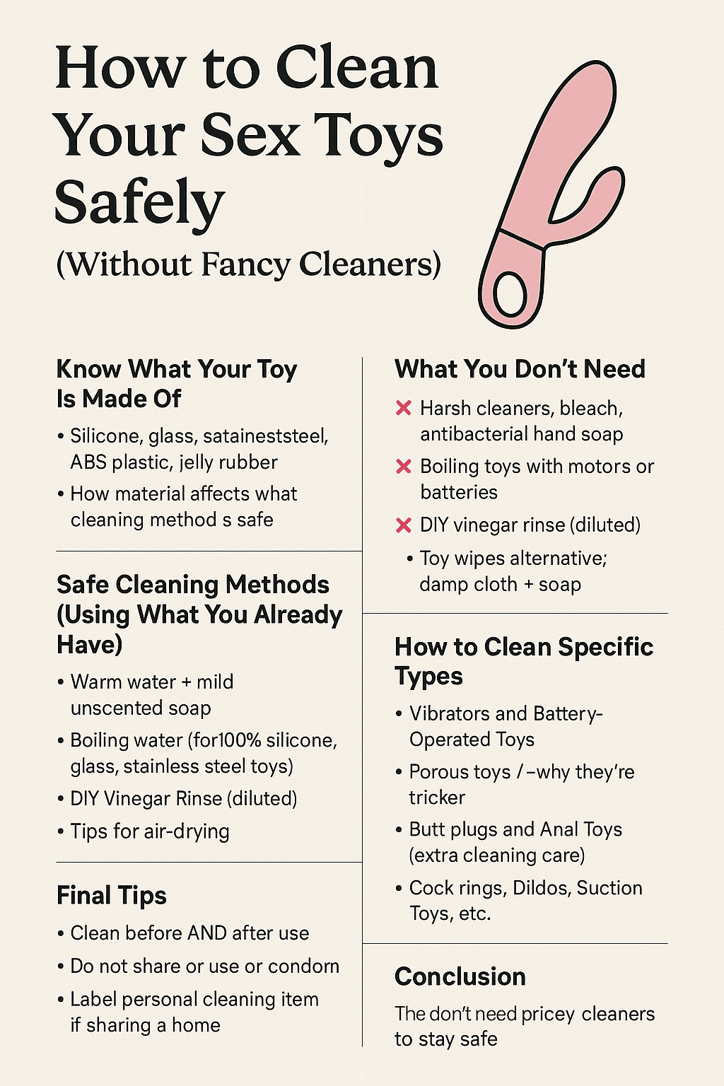 How To Clean Your Sex Toys Safely Without Fancy Cleaners